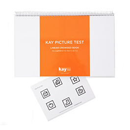 Kay picture test linear crowded boek kindersymbolen OnSpot Medical